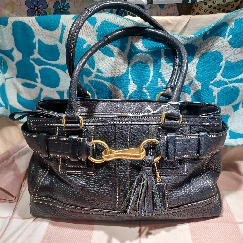 Coach Hamptons Belted Handbag - Gem